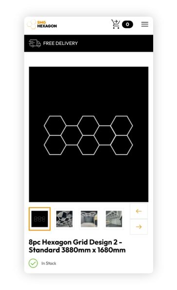 SMG Hexagon - Custom eCommerce Platform by Design 380